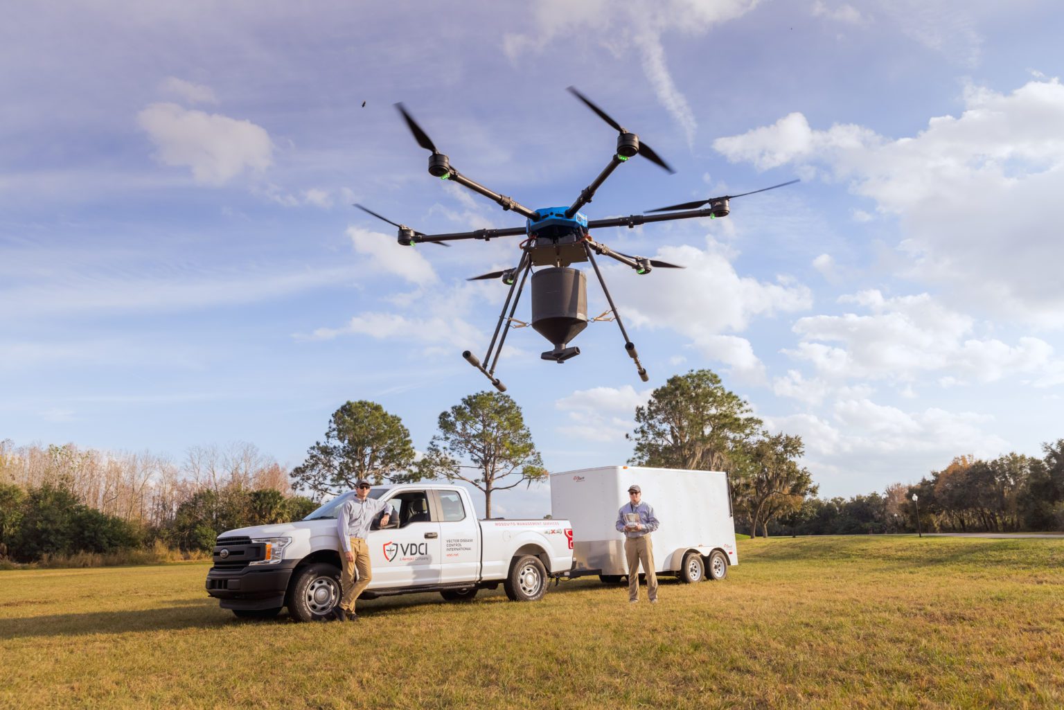 Aerial Mosquito Management with Drones